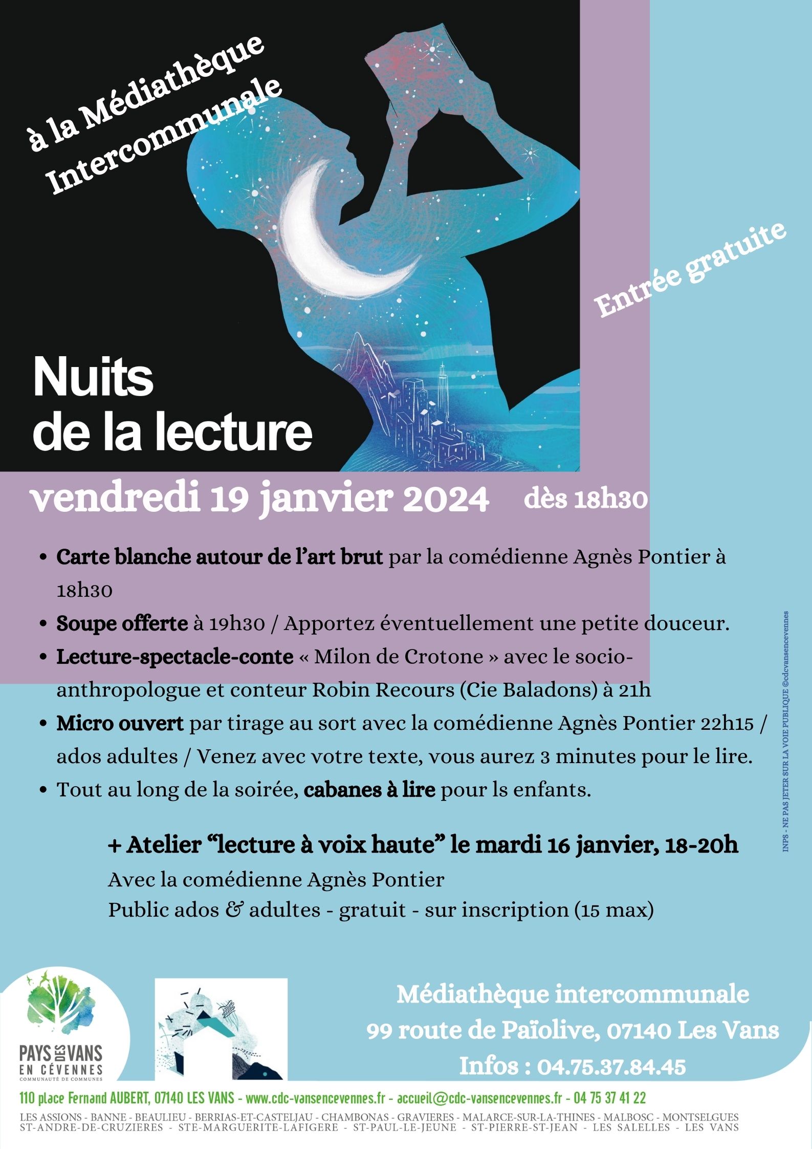 Les "Nuits de la lecture" à la Médiathèque - Communauté de communes du ...